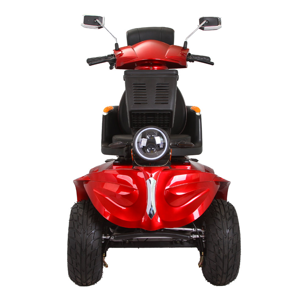 DJD-4L Red Four Wheel Electric Scooter