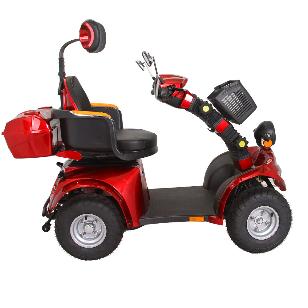 DJD-4L Red Four Wheel Electric Scooter